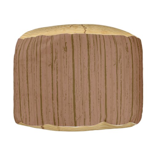 Novelty Woodland Forest Tree Trunk Stump Pouf | Zazzle