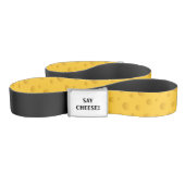 Novelty yellow swiss cheese costume canvas belt | Zazzle