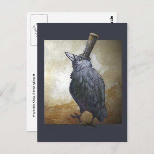 November Crow Post Card | Zazzle