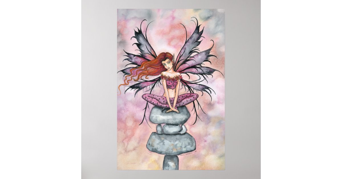 November Fairy Art Print Poster by Molly Harrison | Zazzle