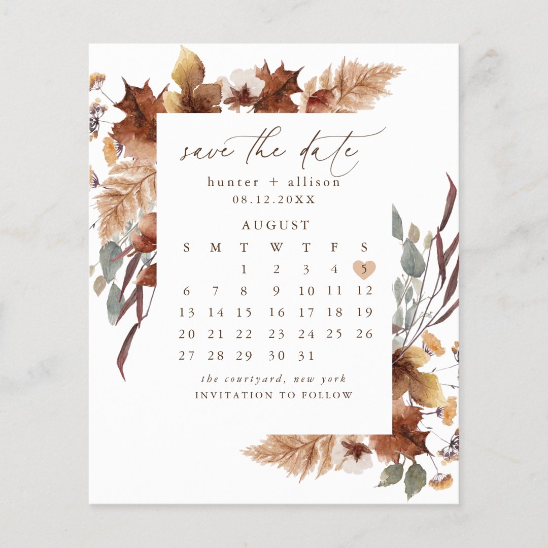 November Save the Date | Zazzle