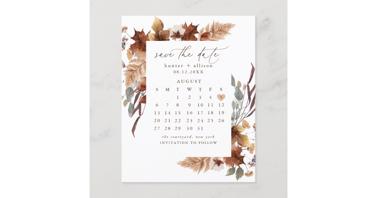 November Save the Date | Zazzle