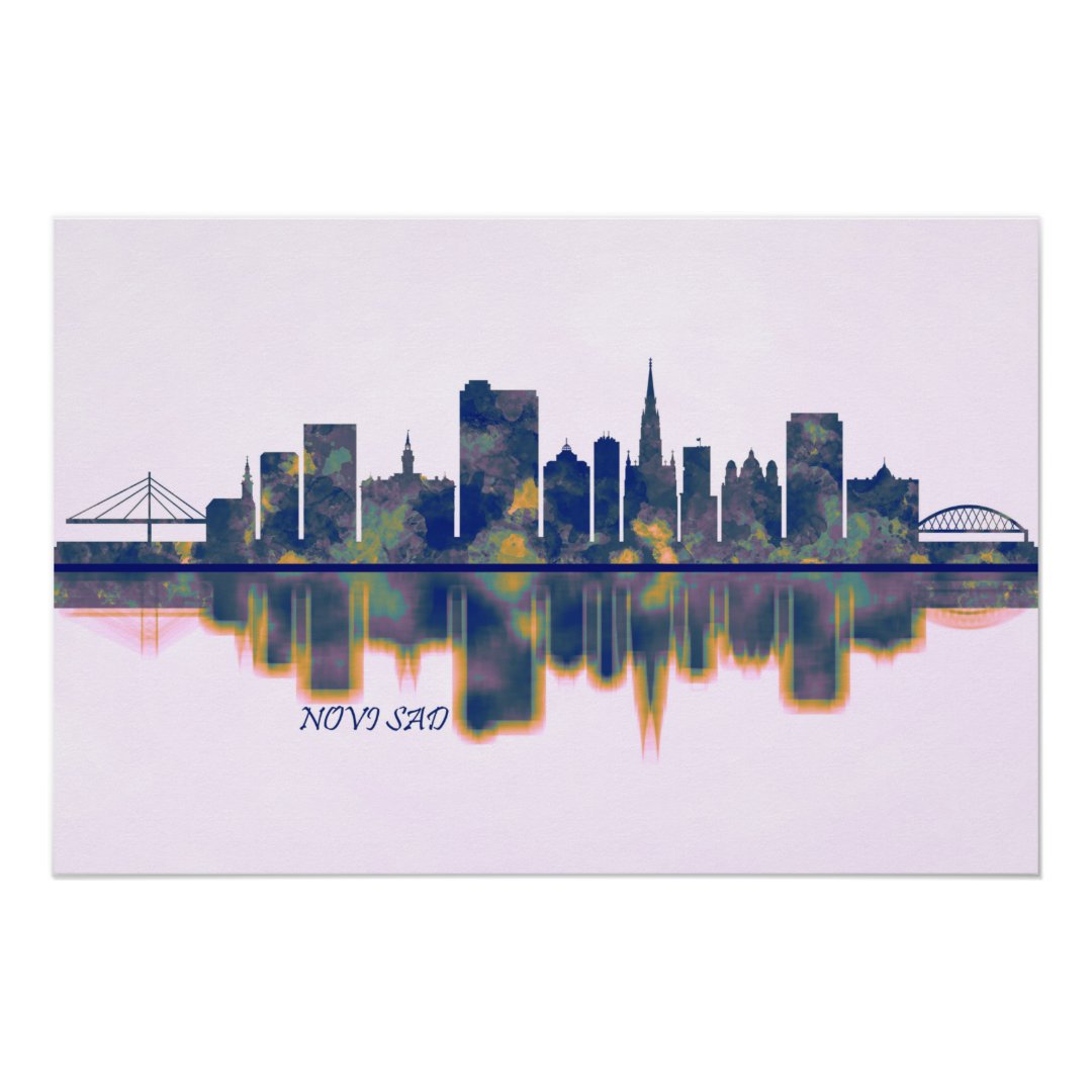 Novi Sad Skyline Poster | Zazzle
