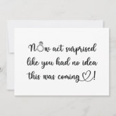 Now act surprised Flat Greeting Card | Zazzle