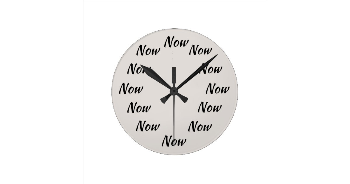 Now Clock | Zazzle.com