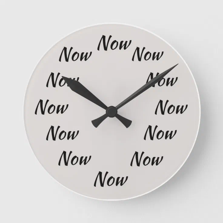 Now Clock | Zazzle