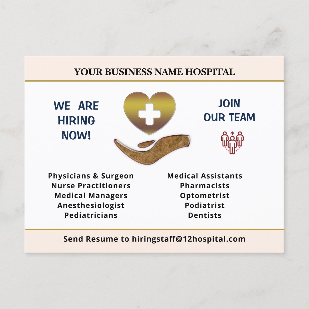 Now Hiring Help Wanted Employee Personalize Sign Postcard | Zazzle