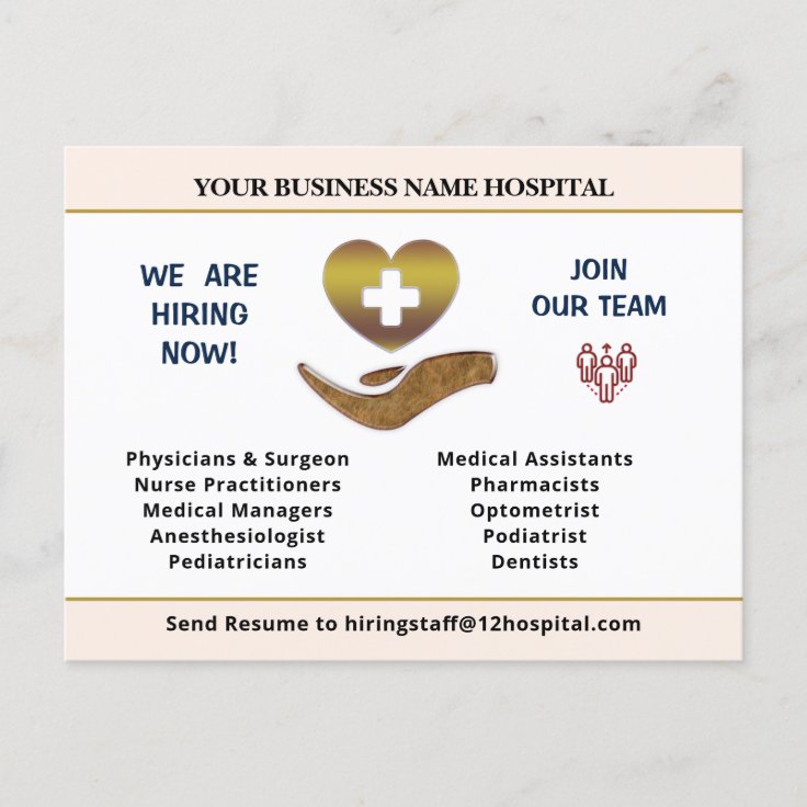 Now Hiring Help Wanted Employee Personalize Sign Postcard | Zazzle