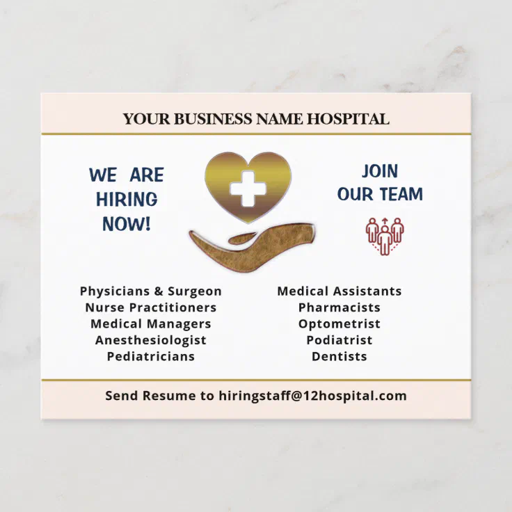 Now Hiring Help Wanted Employee Personalize Sign Postcard | Zazzle