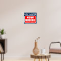 Now Hiring Help Wanted Job Vacancy Announcement Poster | Zazzle