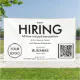 Now Hiring Modern Business Logo QR Code Banner | Zazzle
