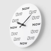 Now Large Clock | Zazzle