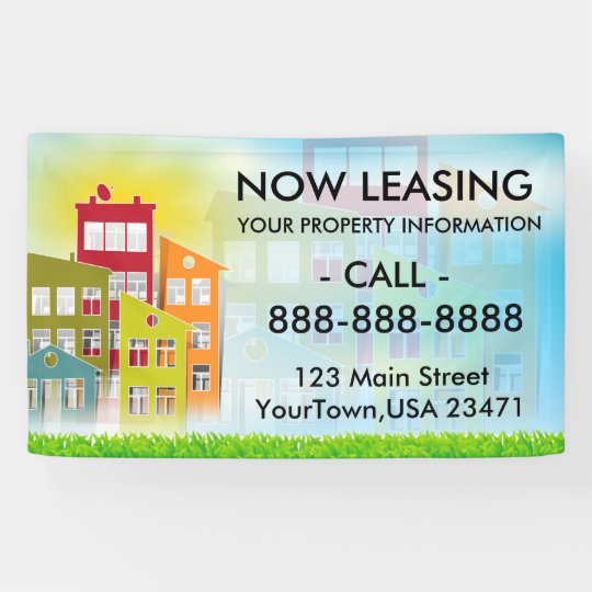 Now Leasing Banner | Zazzle.com