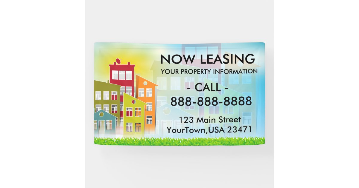 Now Leasing Banner | Zazzle