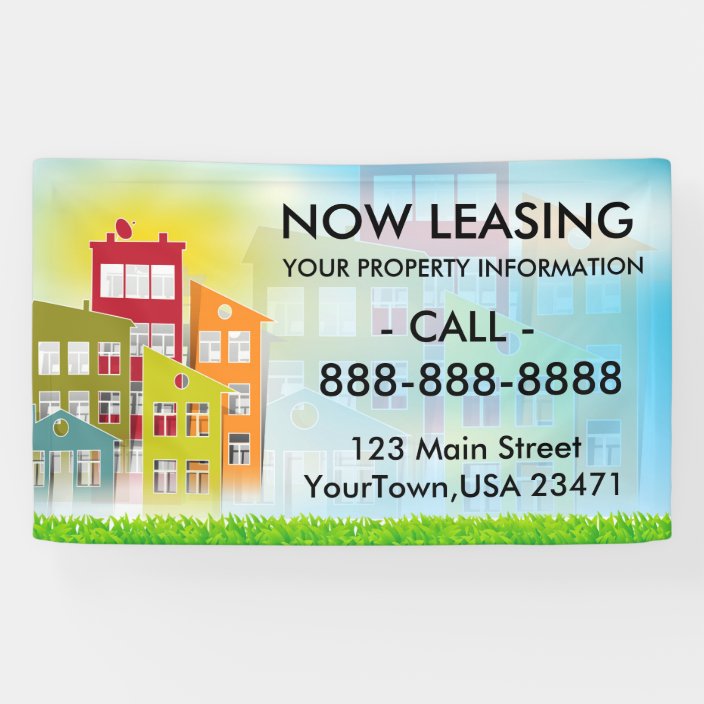 Now Leasing Banner | Zazzle.com