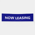Now Leasing Blue and White Apartment Rental Banner | Zazzle