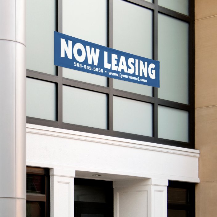 Now Leasing Sign Banner | Zazzle.com