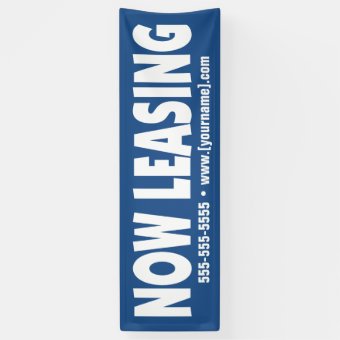 Now Leasing Sign Banner | Zazzle