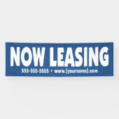 Now Leasing Sign Banner | Zazzle