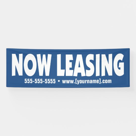 Now Leasing Sign Banner | Zazzle.com