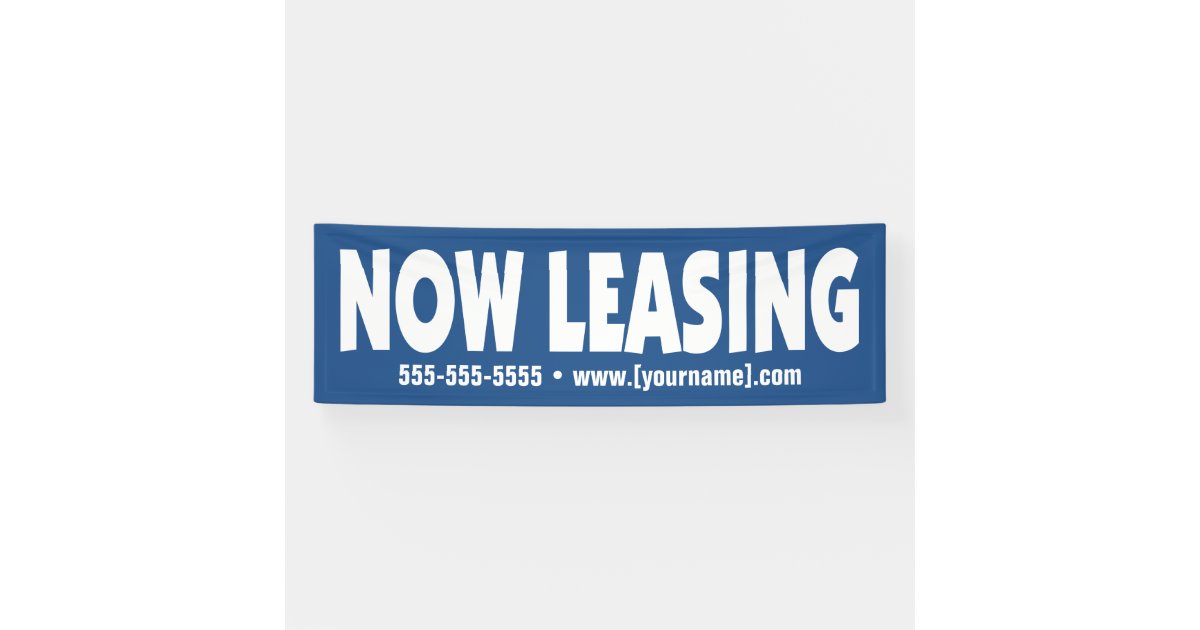 Now Leasing Sign Banner | Zazzle.com