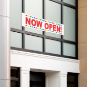 Now Open Business Banner | Zazzle
