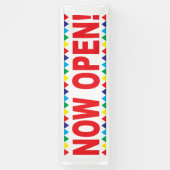 Now Open Business Banner | Zazzle