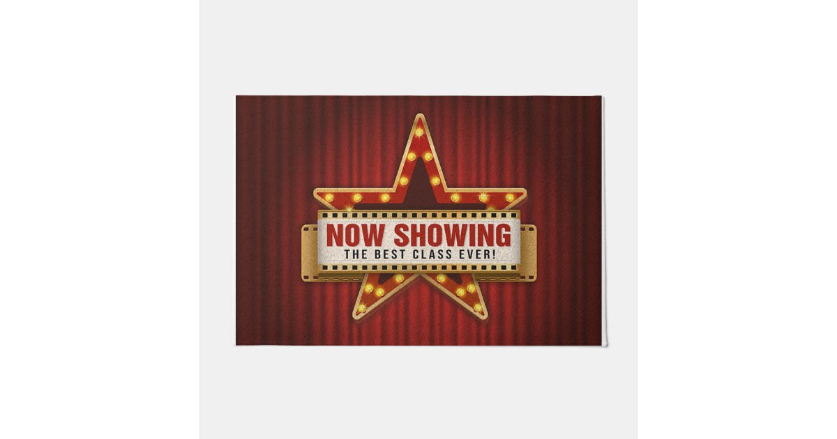 Now Showing The Best Class Ever Doormat | Zazzle
