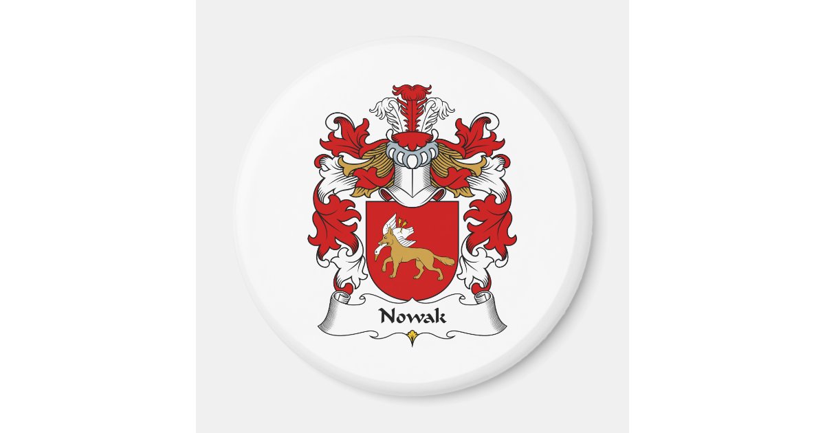 Nowak Family Crest Magnet | Zazzle