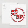 NP CIRCULAR LOGO NURSE PRACTITIONER POSTCARD | Zazzle