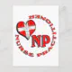 NP CIRCULAR LOGO NURSE PRACTITIONER POSTCARD | Zazzle