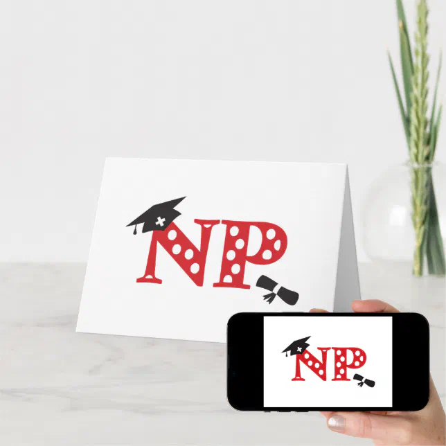 NP Nurse Practitioner Graduation Card | Zazzle