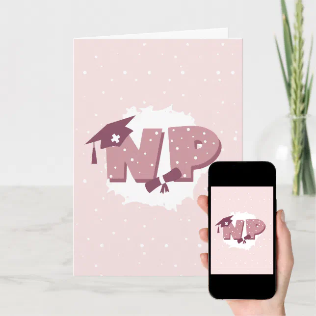 NP Nurse Practitioner Graduation Card | Zazzle