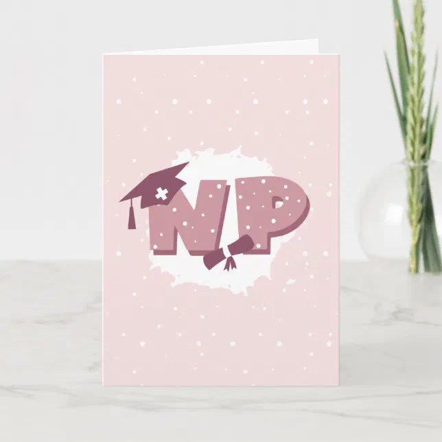 NP Nurse Practitioner Graduation Card | Zazzle