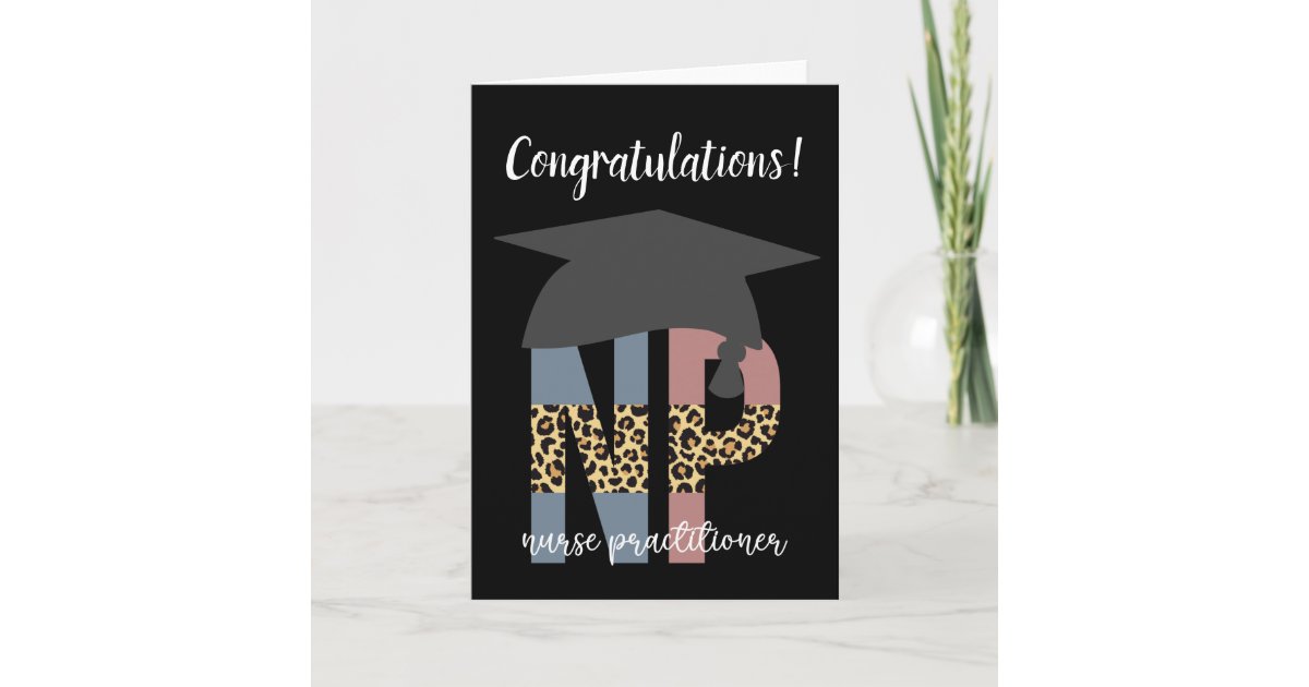 NP Nurse Practitioner Nurse Graduation Card | Zazzle