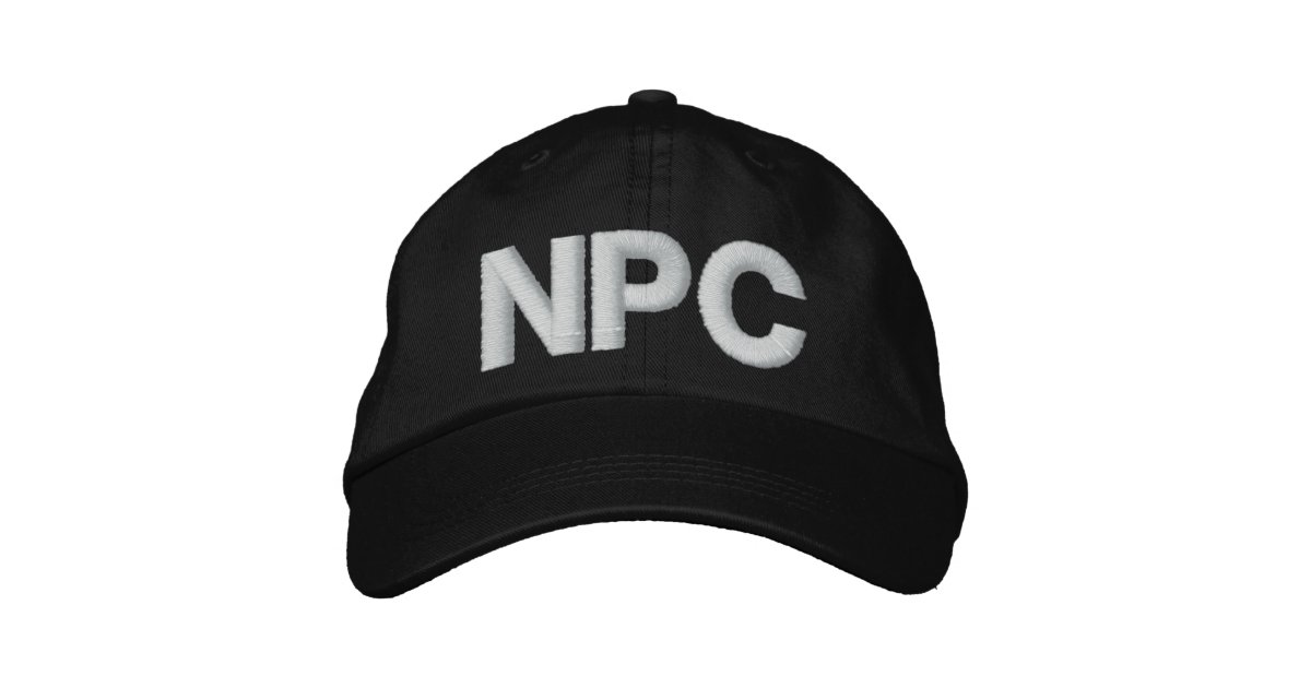 NPC EMBROIDERED BASEBALL HAT | Zazzle