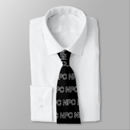 NPC - Non-Playable Character (gamer gear) geek Neck Tie | Zazzle