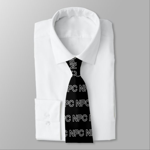NPC - Non-Playable Character (gamer gear) geek Neck Tie | Zazzle