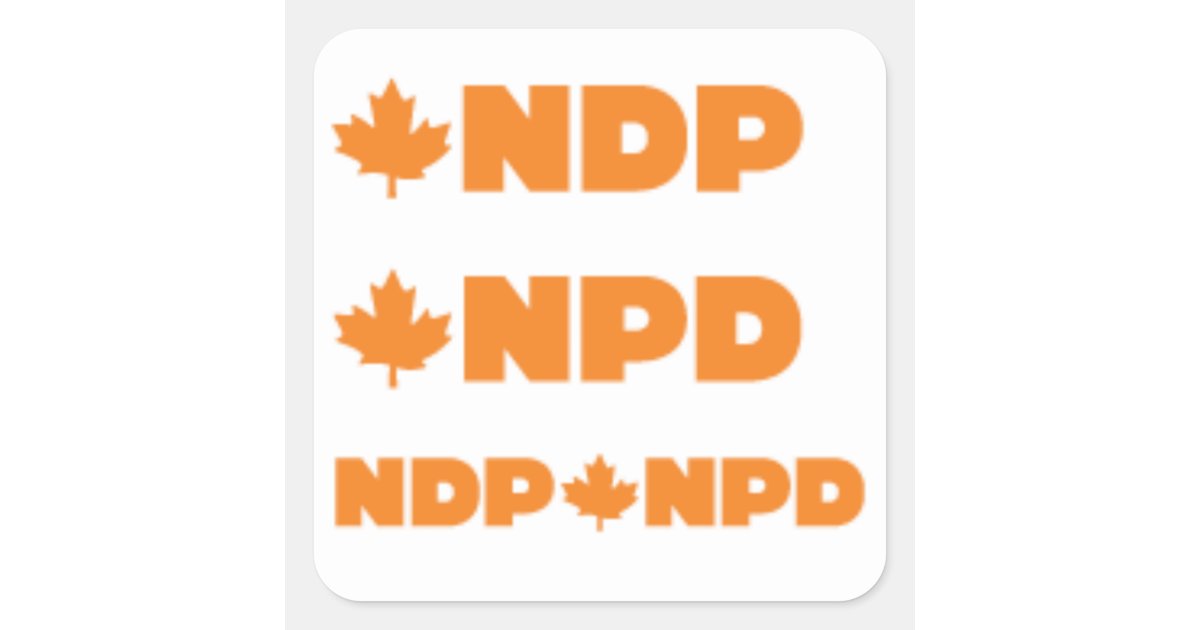 NPD Logos Square Sticker | Zazzle.com