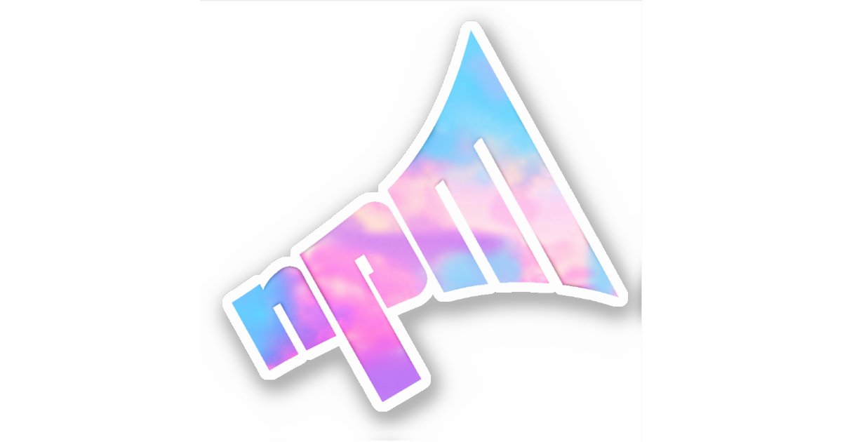NPM Pastel Logo Sticker | Zazzle