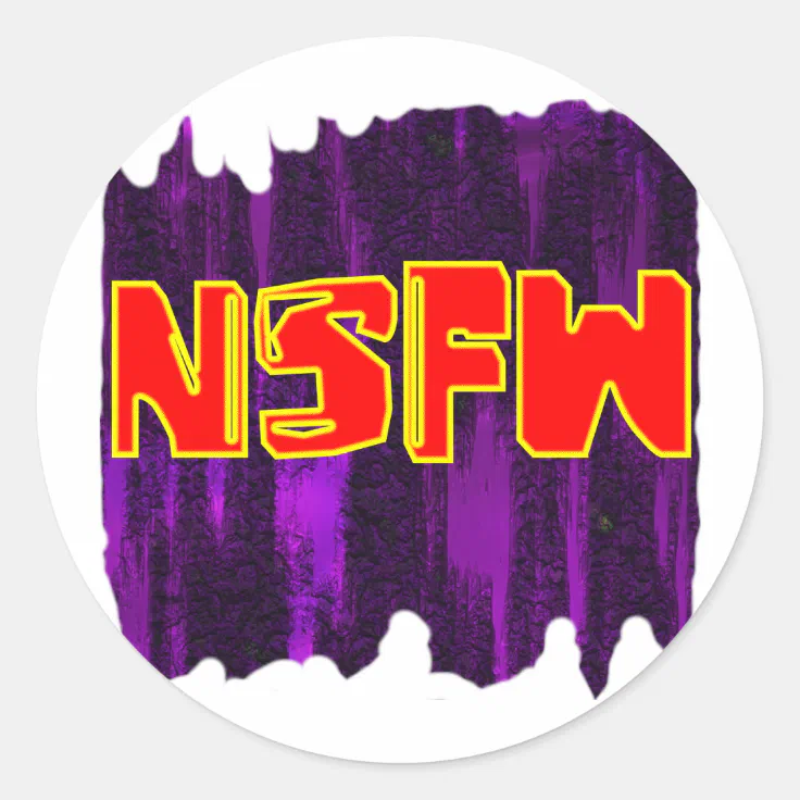 NSFW CLASSIC ROUND STICKER | Zazzle
