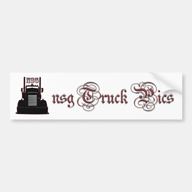 nsg Truck Pics Bumper Sticker | Zazzle