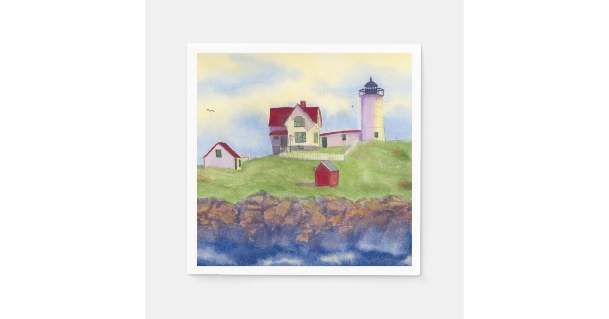 Nubble Light Paper Napkins | Zazzle