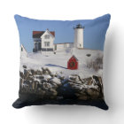 Nubbles Lighthouse American MoJo Pillow | Zazzle