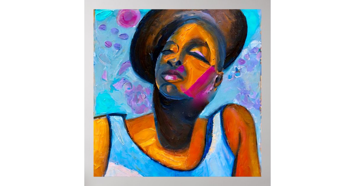 Nubian Princess Powerful Black Woman Poster Zazzle