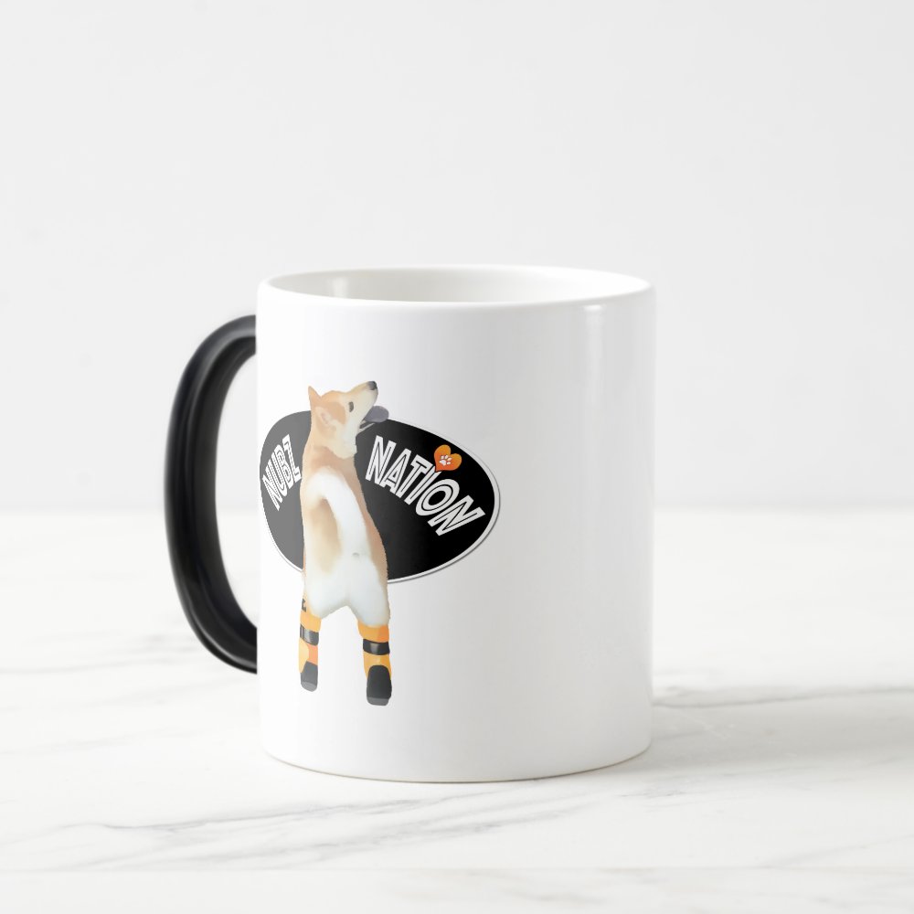 NUBZ NATION Morphing mug-plain white reveals art Magic Mug sold by ...