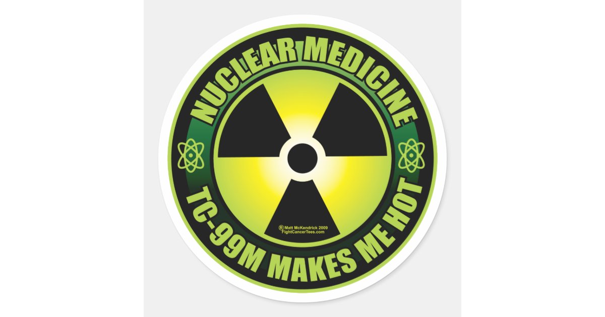 Nuc Med Tech Classic Round Sticker | Zazzle