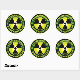 Nuc Med Tech Classic Round Sticker | Zazzle