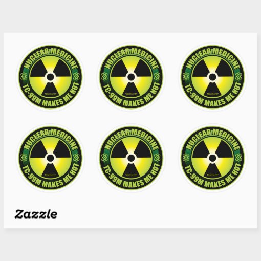 Nuc Med Tech Classic Round Sticker | Zazzle
