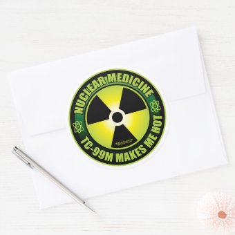 Nuc Med Tech Classic Round Sticker | Zazzle